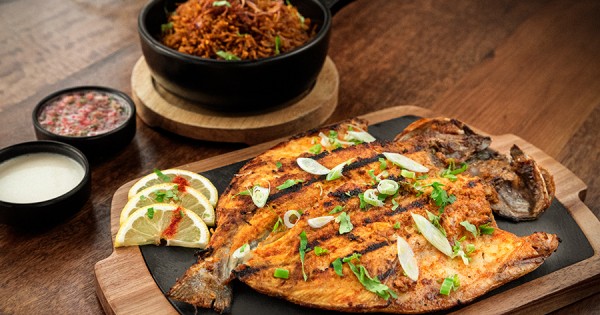 Grilled seabream Fish